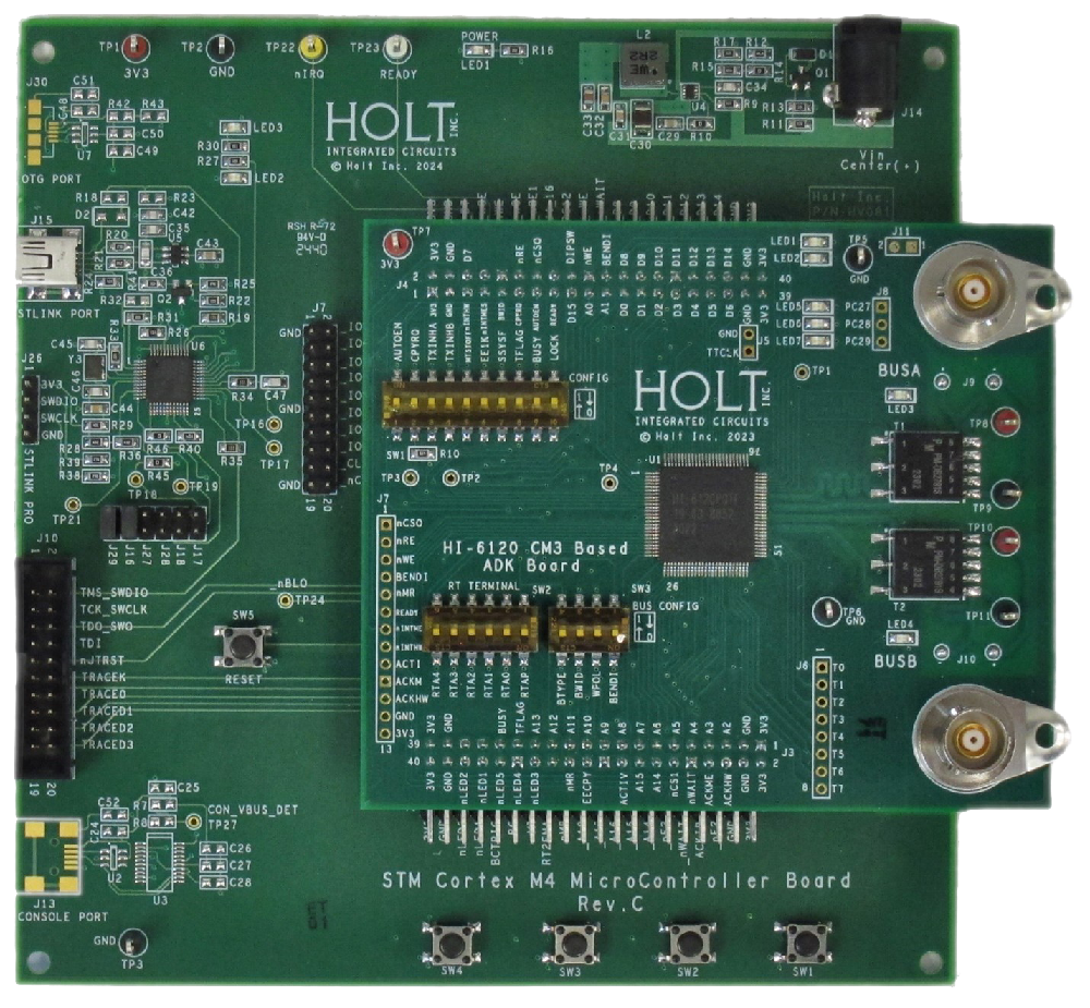 Holt IC- ADK-6120: HI-6120 MIL-STD-1553 Remote Terminal Developer’s Kit